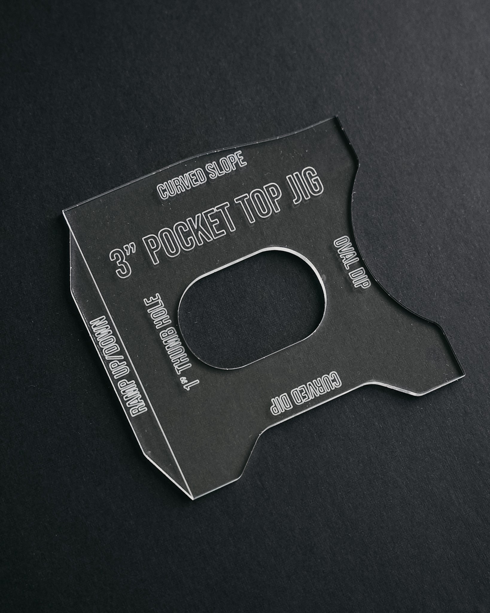 3” Pocket Top Jig - (Acrylic Template) – Little King Supply Co.